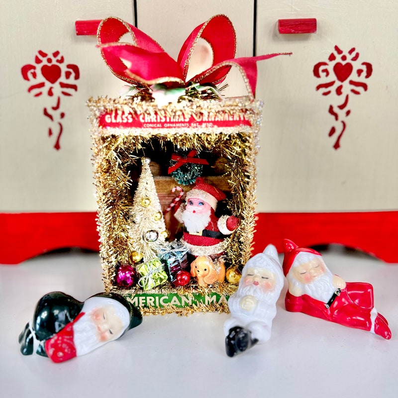 Santa Shadow Box - Etsy