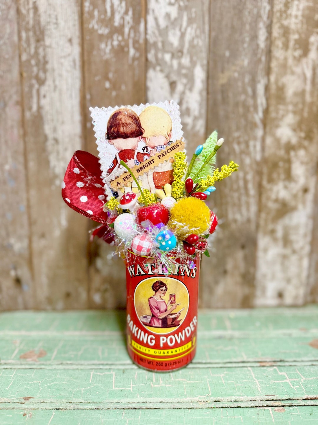 Vintage Watkins Baking Powder Canister Kitchen Decor Decoration - Etsy