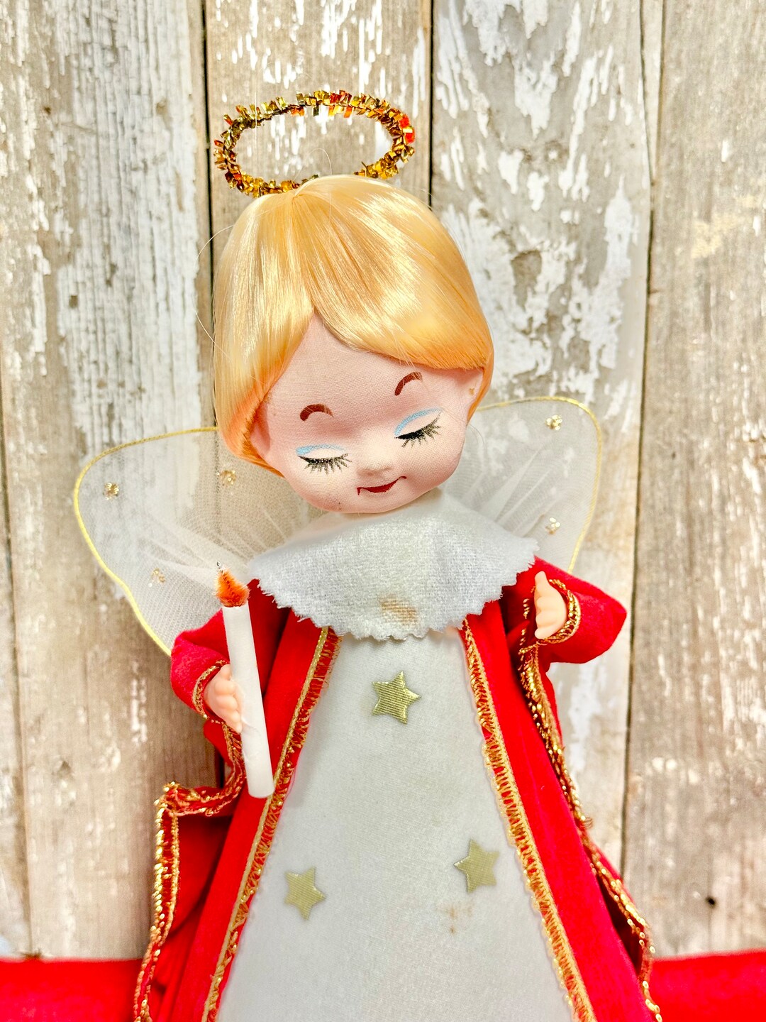 Vintage Christmas Angel Revolving Musical Silent Night Original Box Mid ...