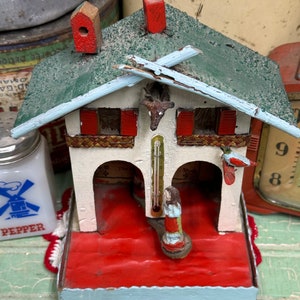Swiss Weather Prophet Keydel Vintage Antique Cottagecore Chateau Chalet ...