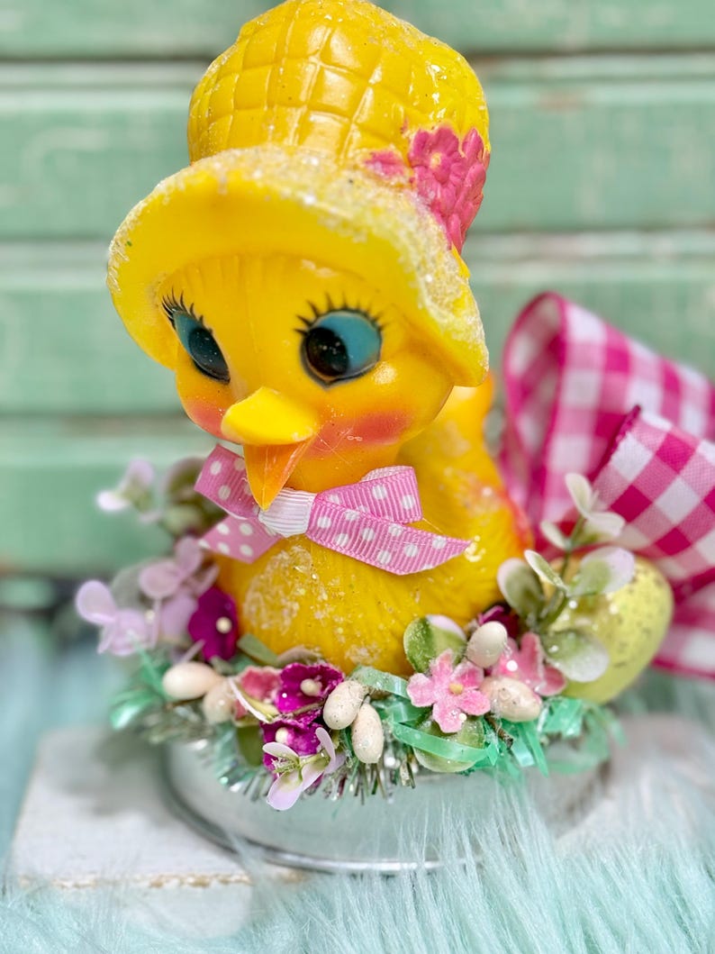 Vintage Easter Duck Duckling Mid Century Decor Decoration - Etsy