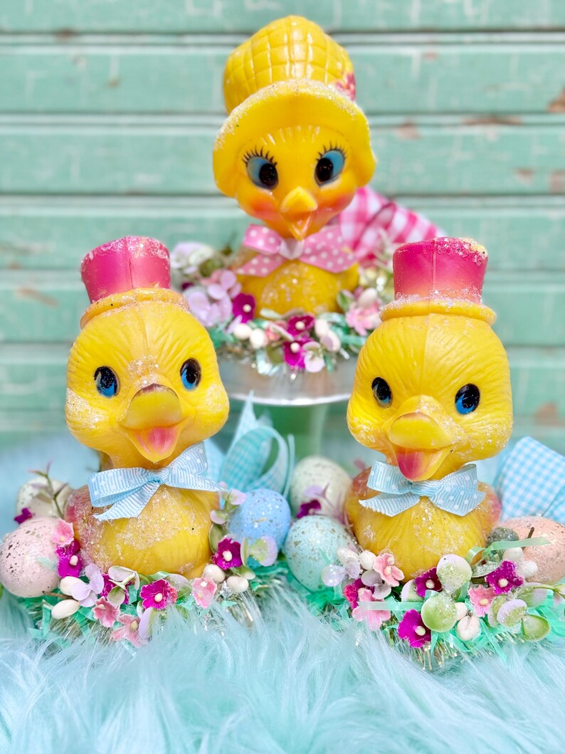 Vintage Easter Duck Duckling Mid Century Decor Decoration - Etsy