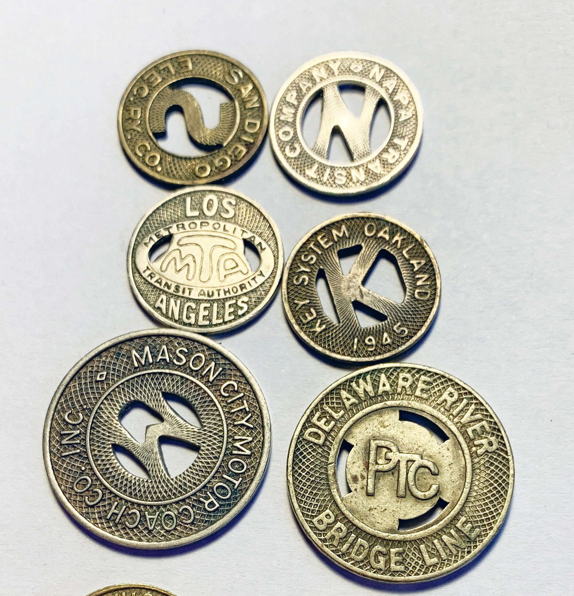 Vintage Authentic Transportation Token Necklace Choose From - Etsy