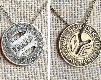 Nyc Subway Token Necklace - Etsy