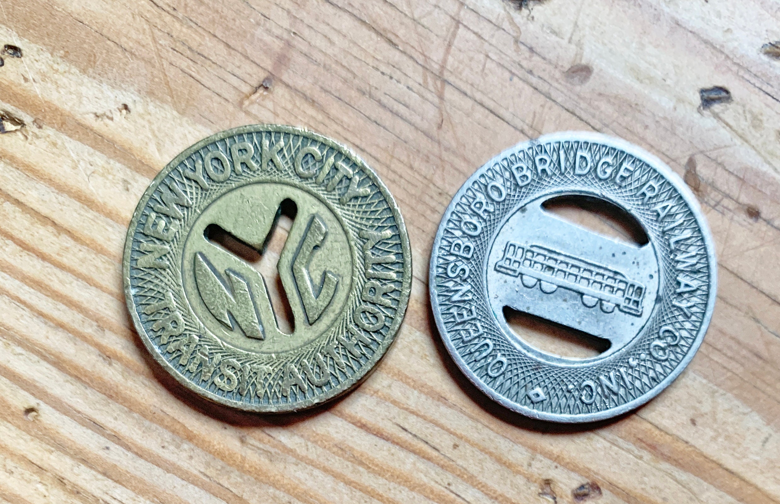 Vintage Authentic Transportation Token Necklace Choose From - Etsy