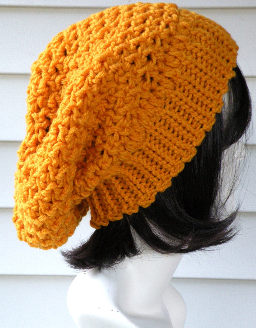 Crochet 2-in-1 Reversible Hat Pattern, Slouchy Beanie (digital ...
