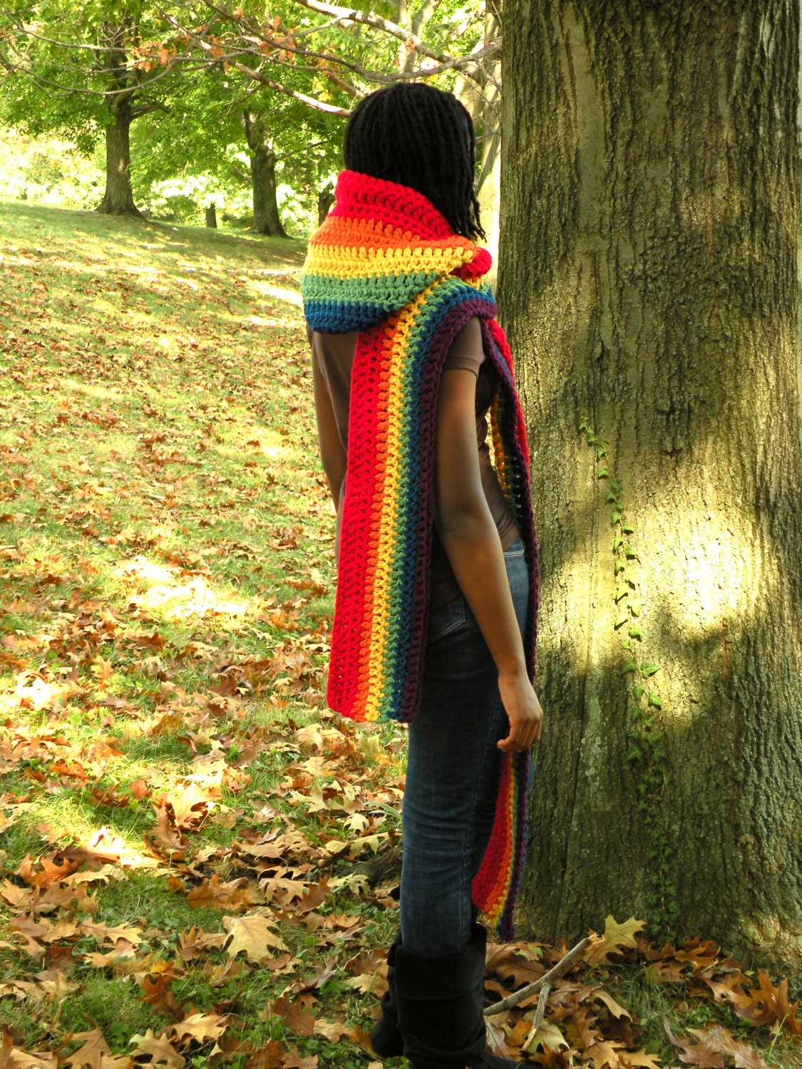 Crochet Schoodie Pattern, Hooded Scarf PICTORIAL/TUTORIAL Non Pointy ...