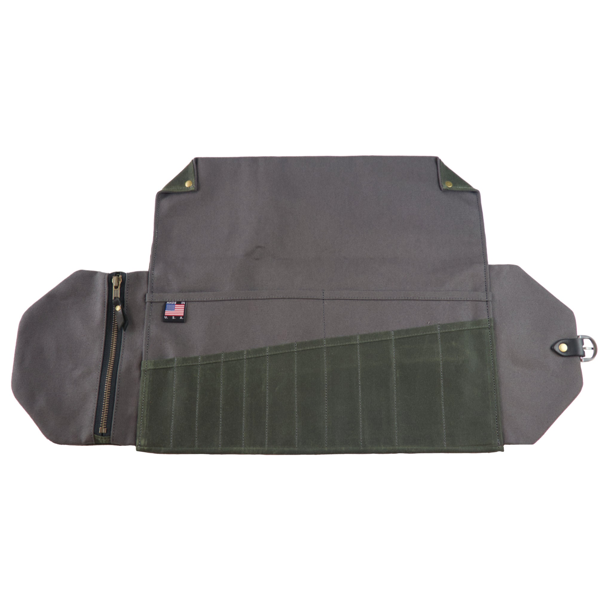 Waxed Canvas Tool Roll, Artist Roll, Knitters Roll, Roll up Pencil Case ...