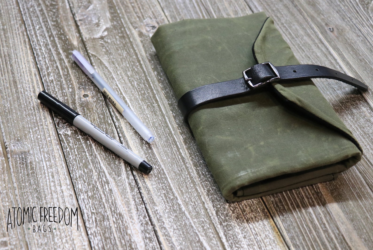 Waxed Canvas Tool Roll Artist Roll Knitting Case Roll up - Etsy