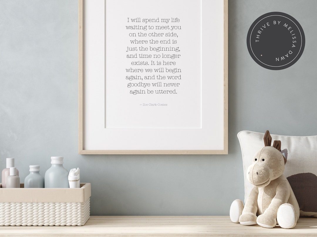 Spend My Life Zoe Clark-coates Quote Downloadable Print Gift - Etsy