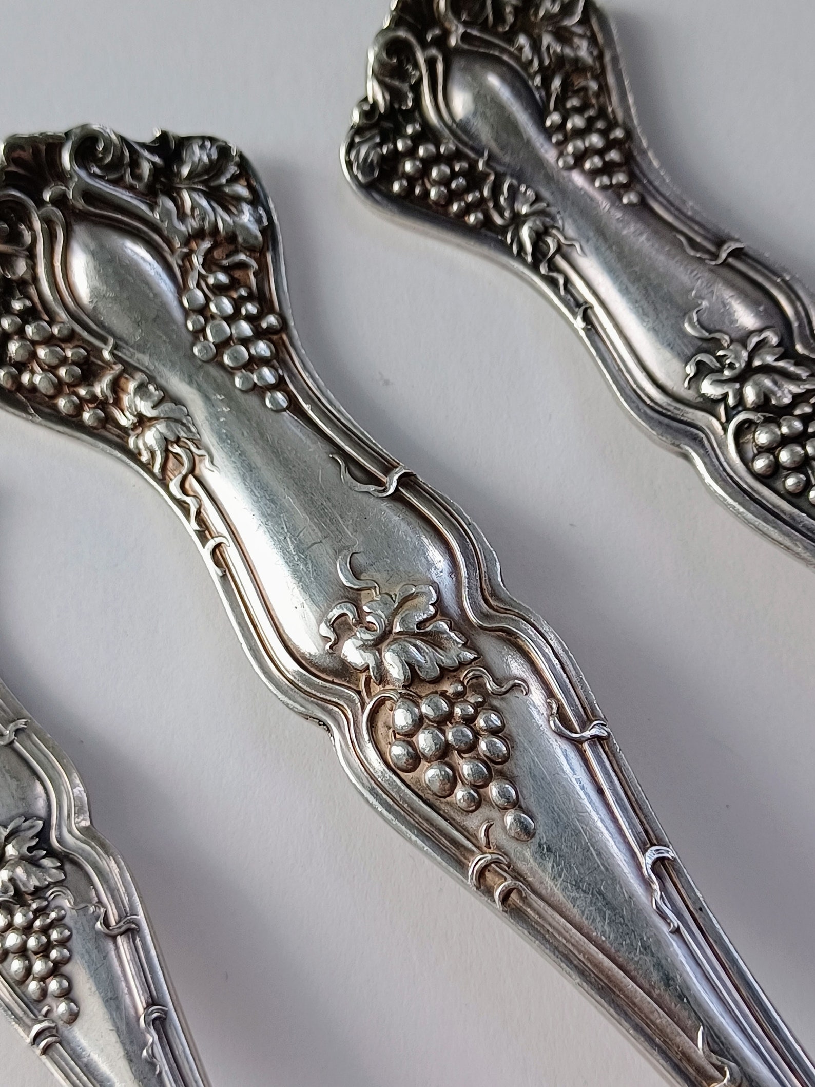 Rogers Brothers Grape Pattern Serving Set - Sugar, Butter, Spoon - Etsy