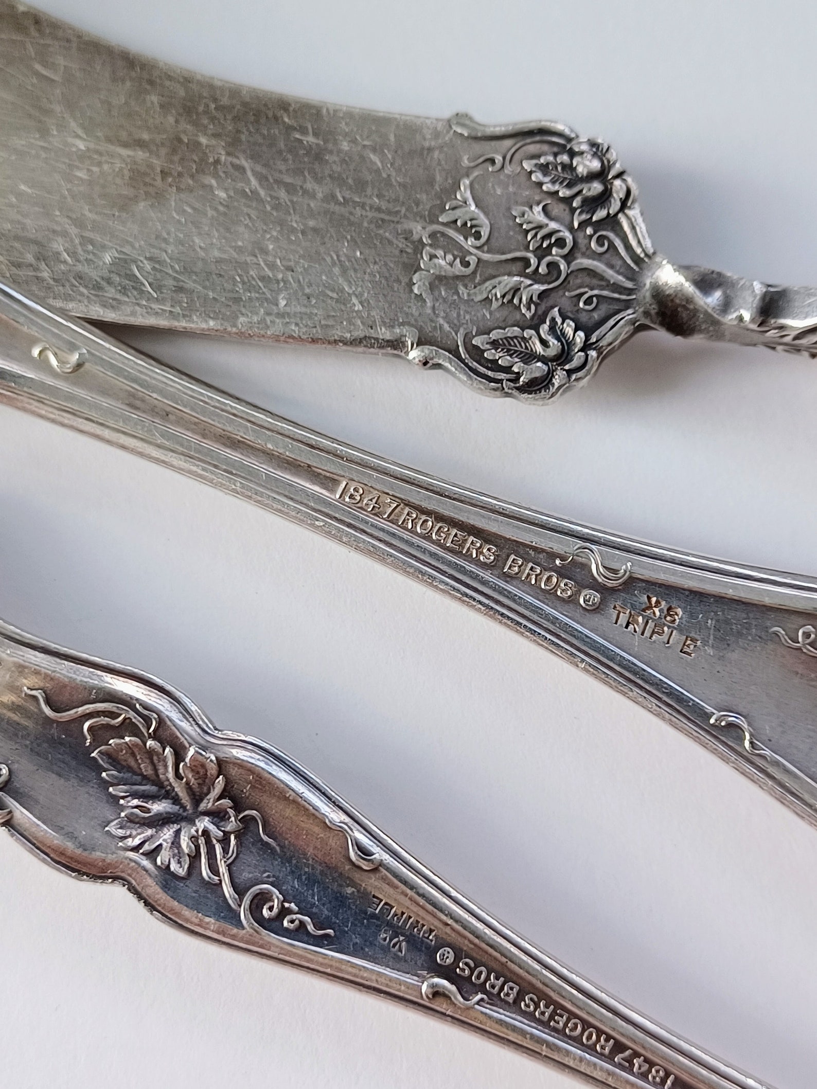 Rogers Brothers Grape Pattern Serving Set - Sugar, Butter, Spoon - Etsy