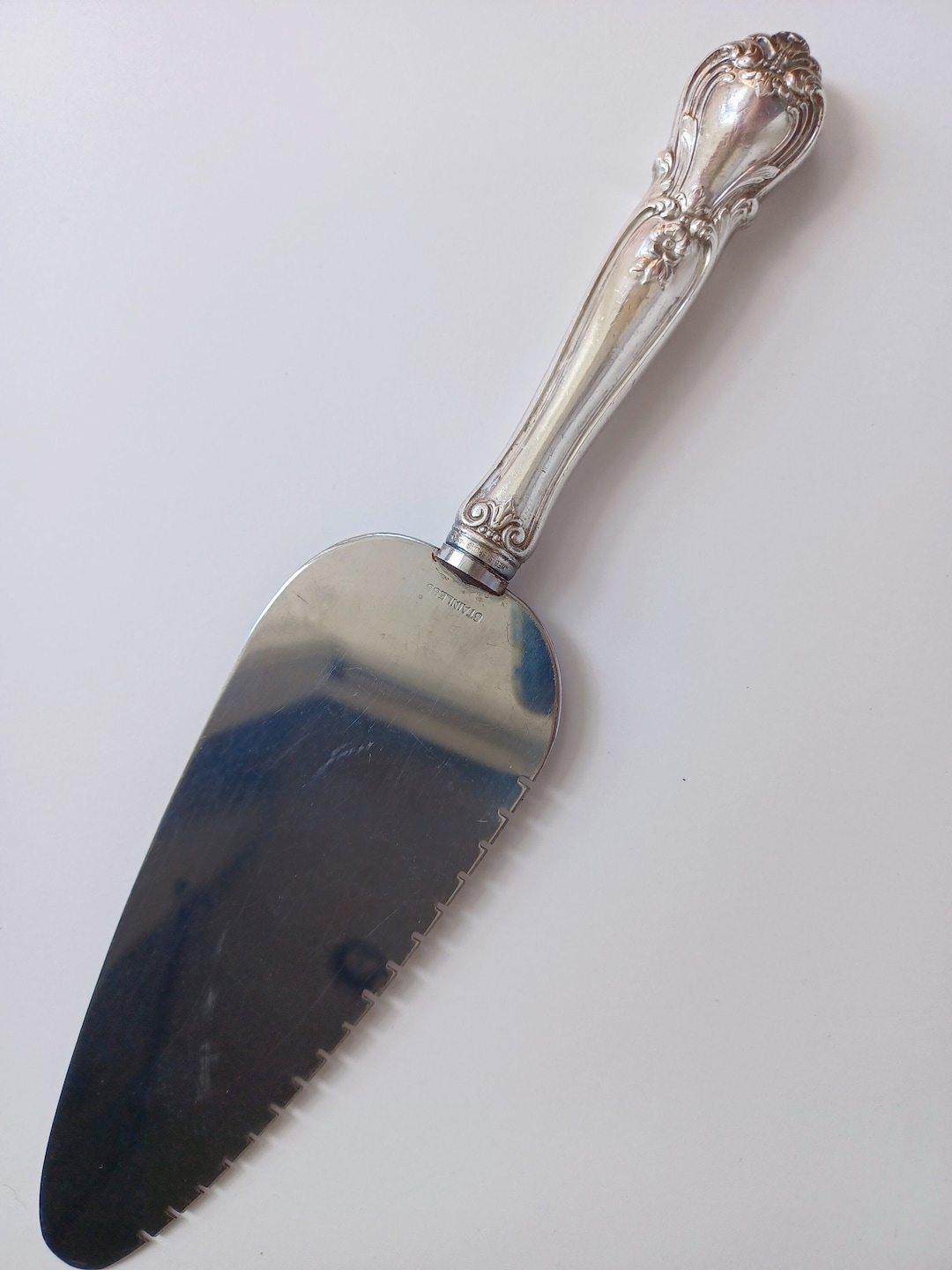 Vintage Sterling Silver Cake Knife or Pie Server Web Sterling Ballet ...