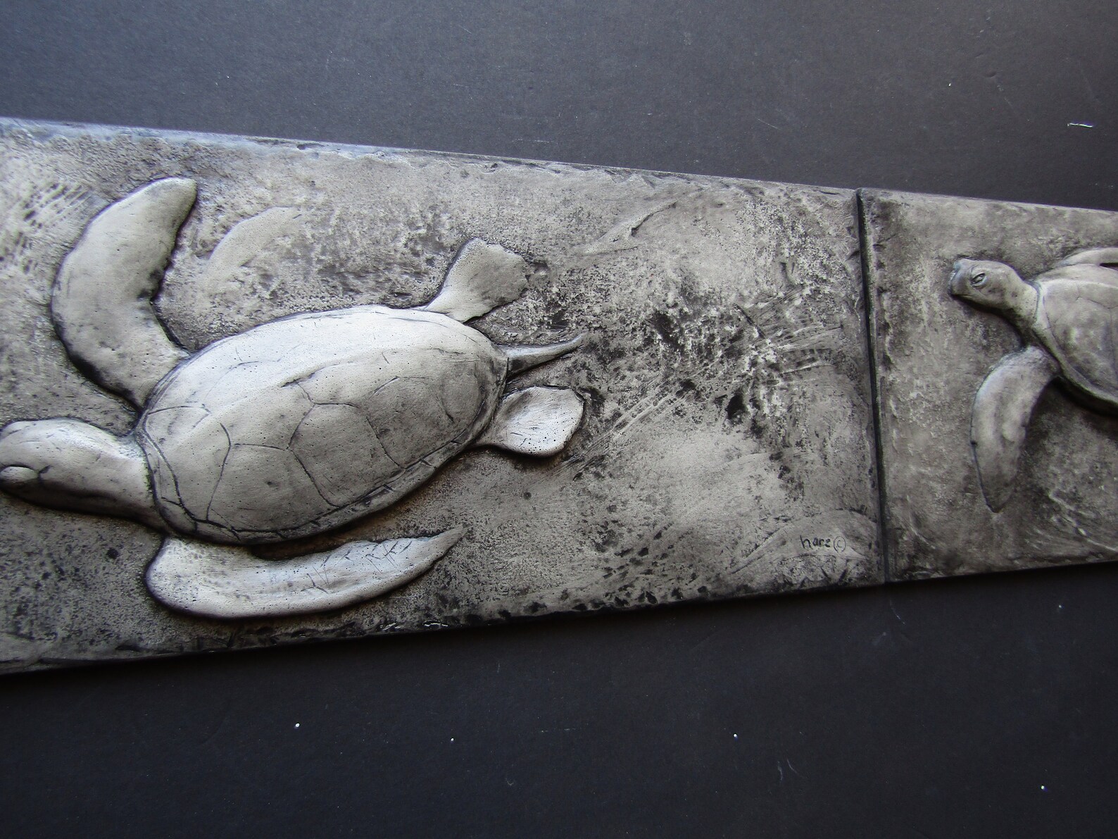 Concrete Gliding Green Sea Turtle Pair - Etsy
