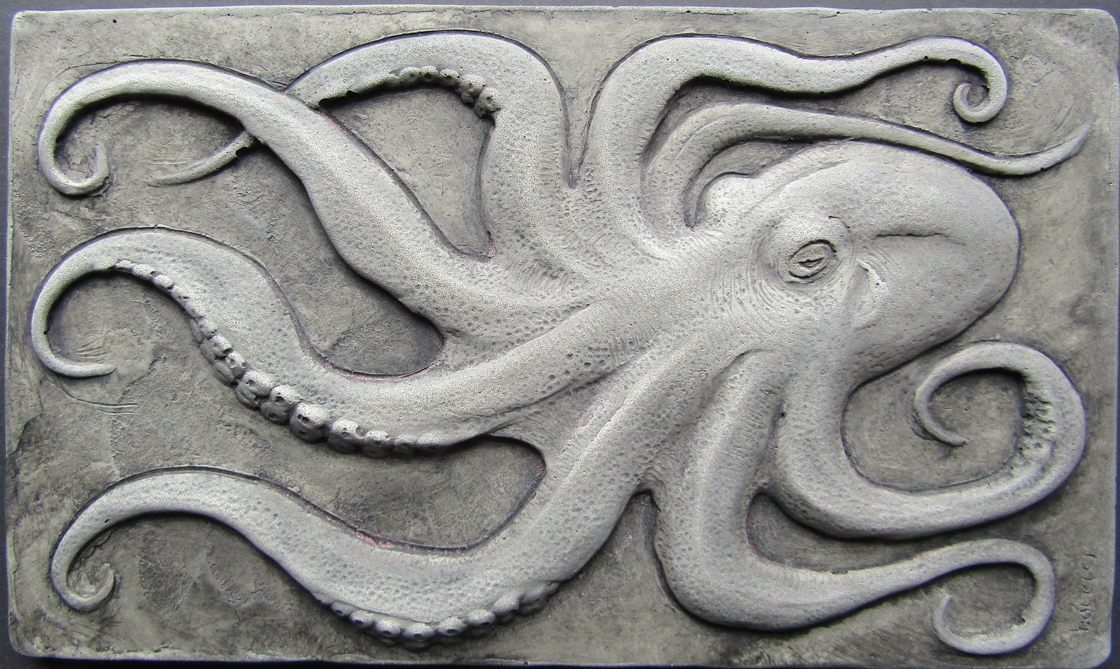 Friendly Octopus Concrete Decorative Relief Sculpture Tile - Etsy