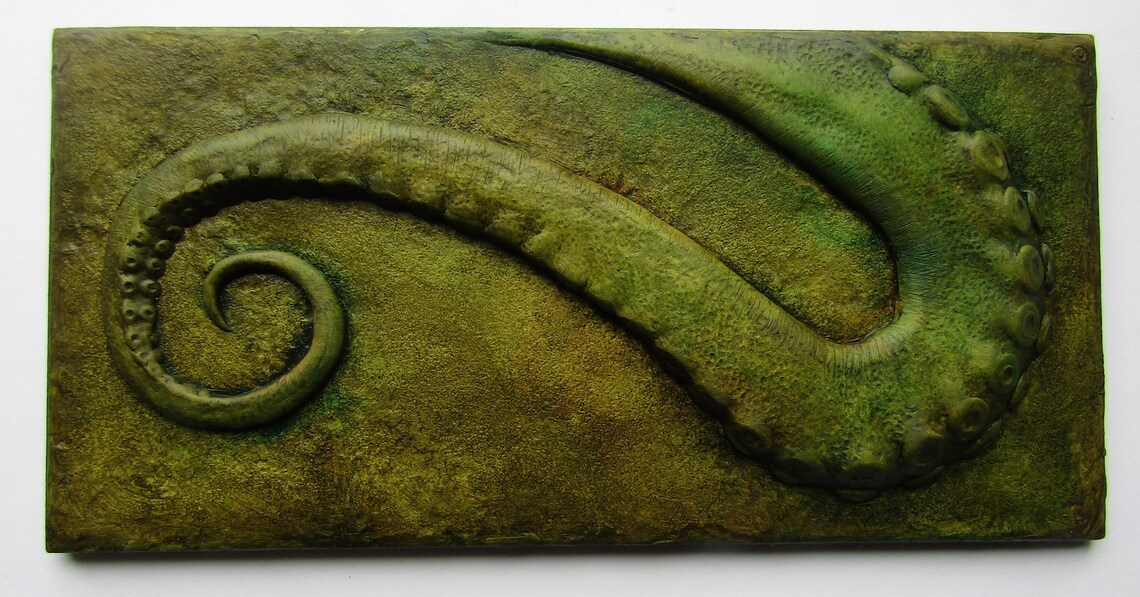 Octopus Tentacle Bas Relief Wall Sculpture | Etsy