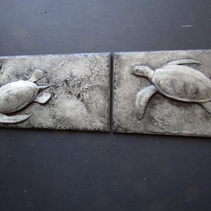 Concrete Gliding Green Sea Turtle Pair - Etsy