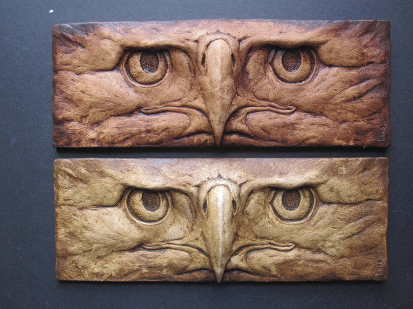 Eagle Fierce Eyes Decorative Fine Art Wallsculpture/tile - Etsy