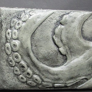 Octopus Concrete Triptych Art Relief Sculpture Tile - Etsy
