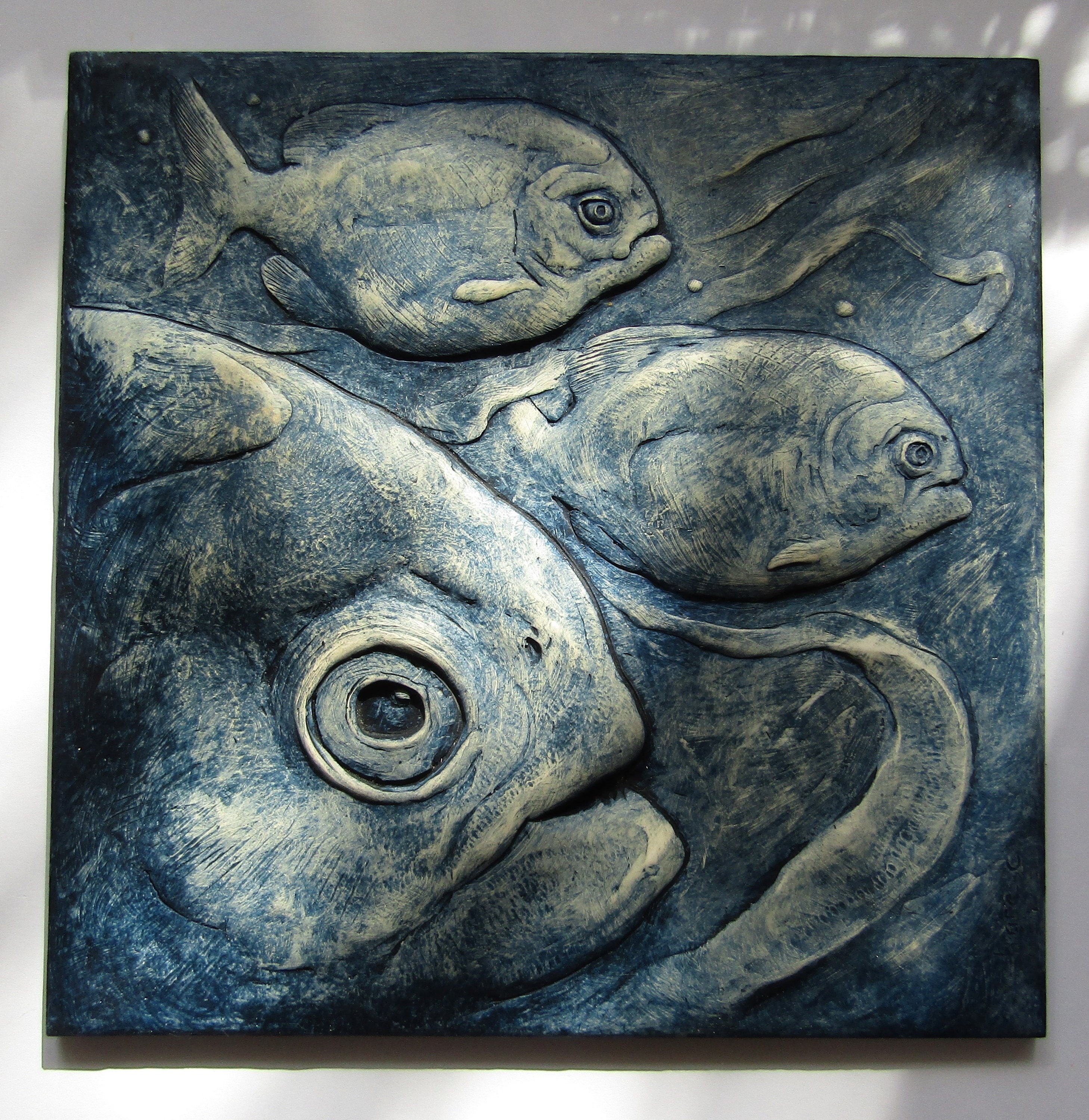 Piranha Fish Wall Sculpture Bas Relief Art three - Etsy