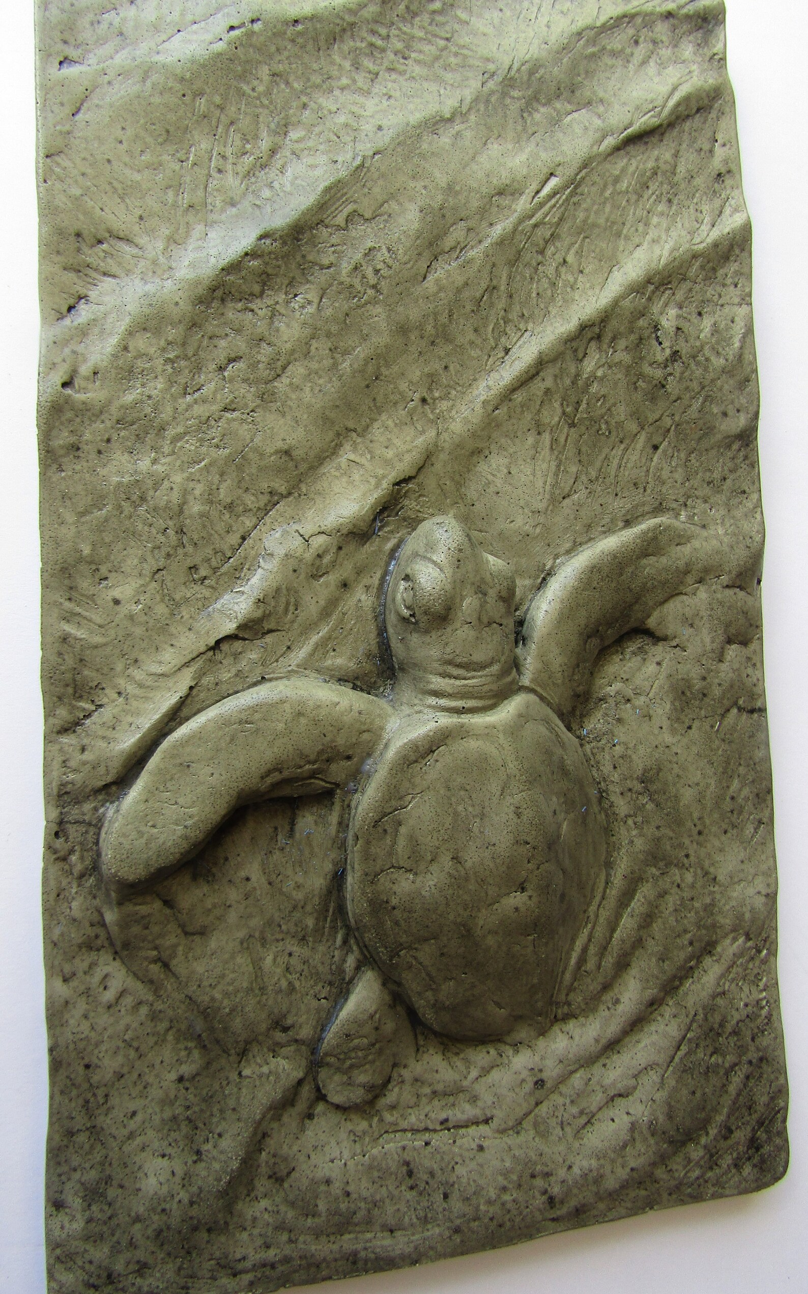 Turtle Hatchling2 Concrete Bas Relief Art Tile - Etsy