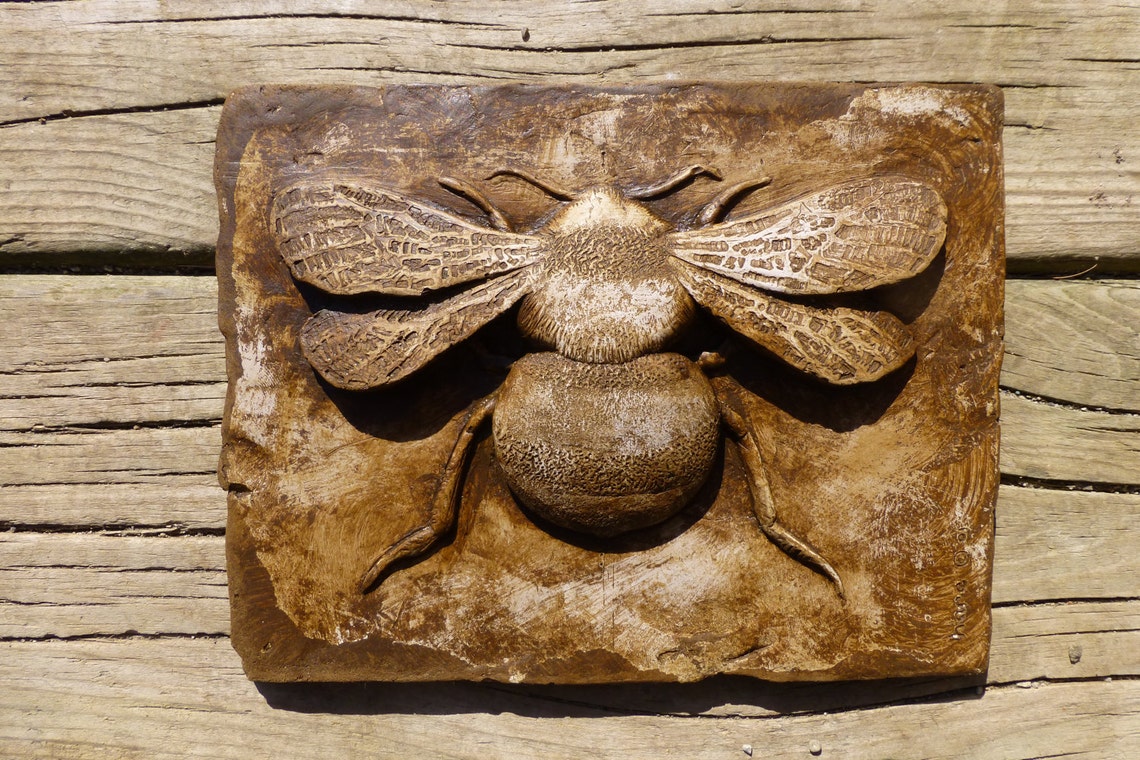Bumblebee Concrete Decorative Tile - Etsy Canada