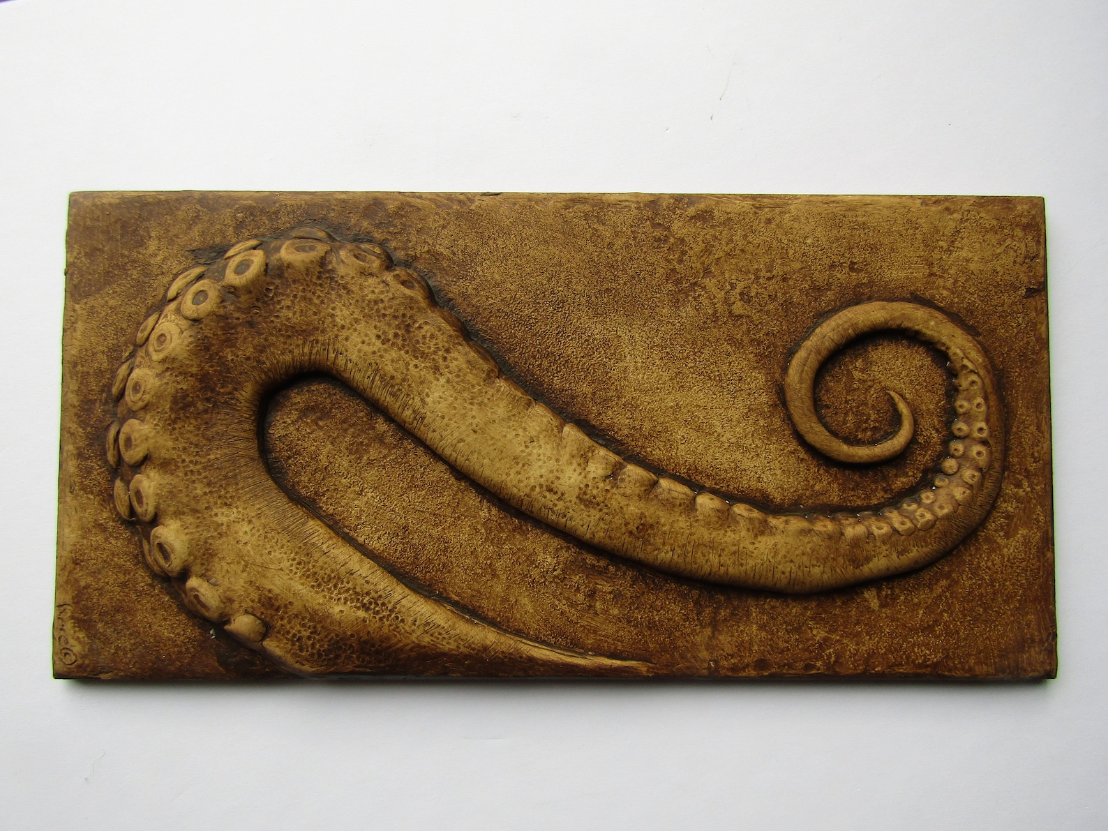 Octopus Tentacle Bas Relief Wall Sculpture | Etsy