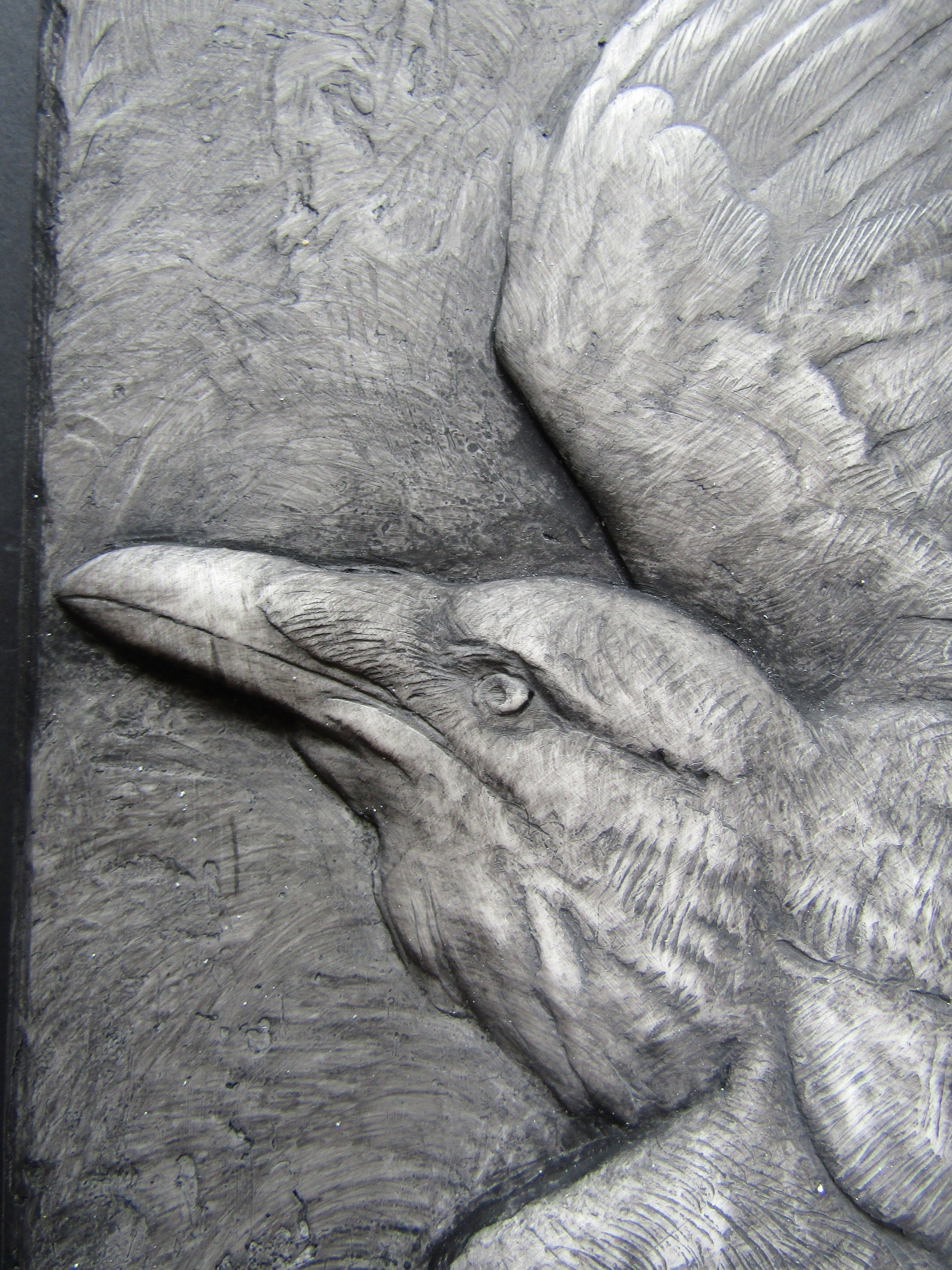 Raven in Flight Relief Sculpture Art Limited Edition | Etsy