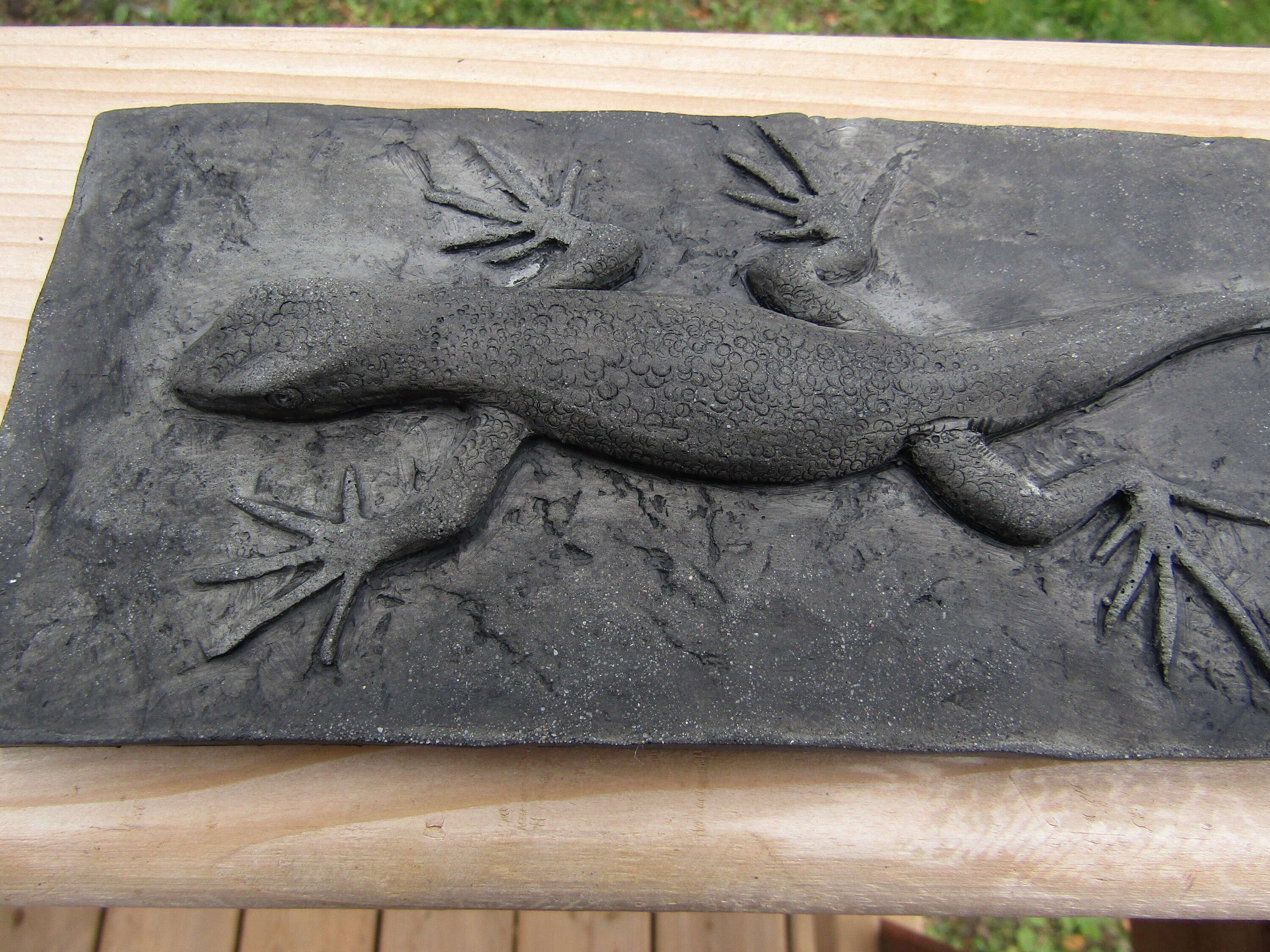 Lizard Concrete Accent Art Tile - Etsy