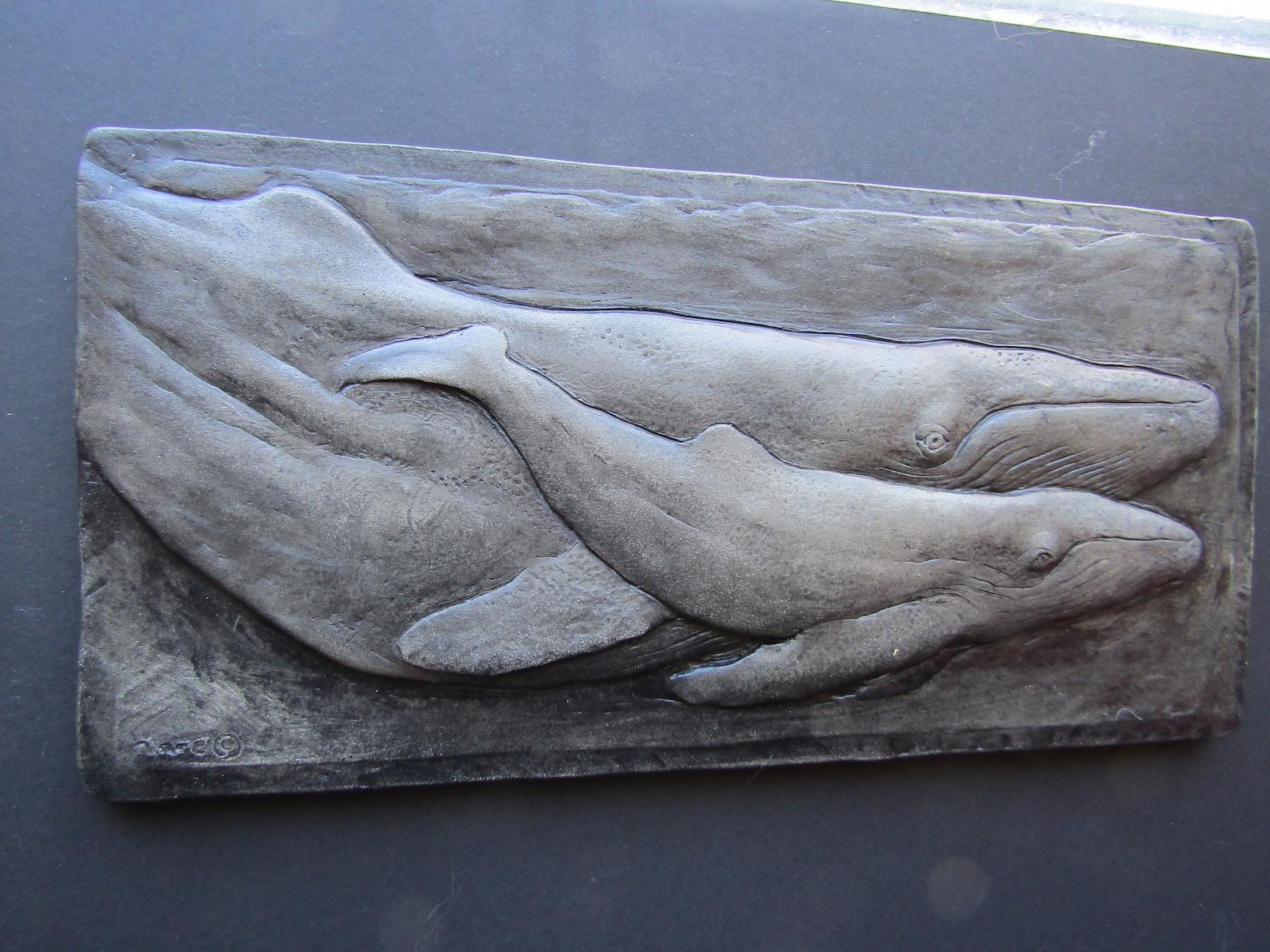 Concrete 6 X 12 Humpback Whale Pair Decorative Tile - Etsy