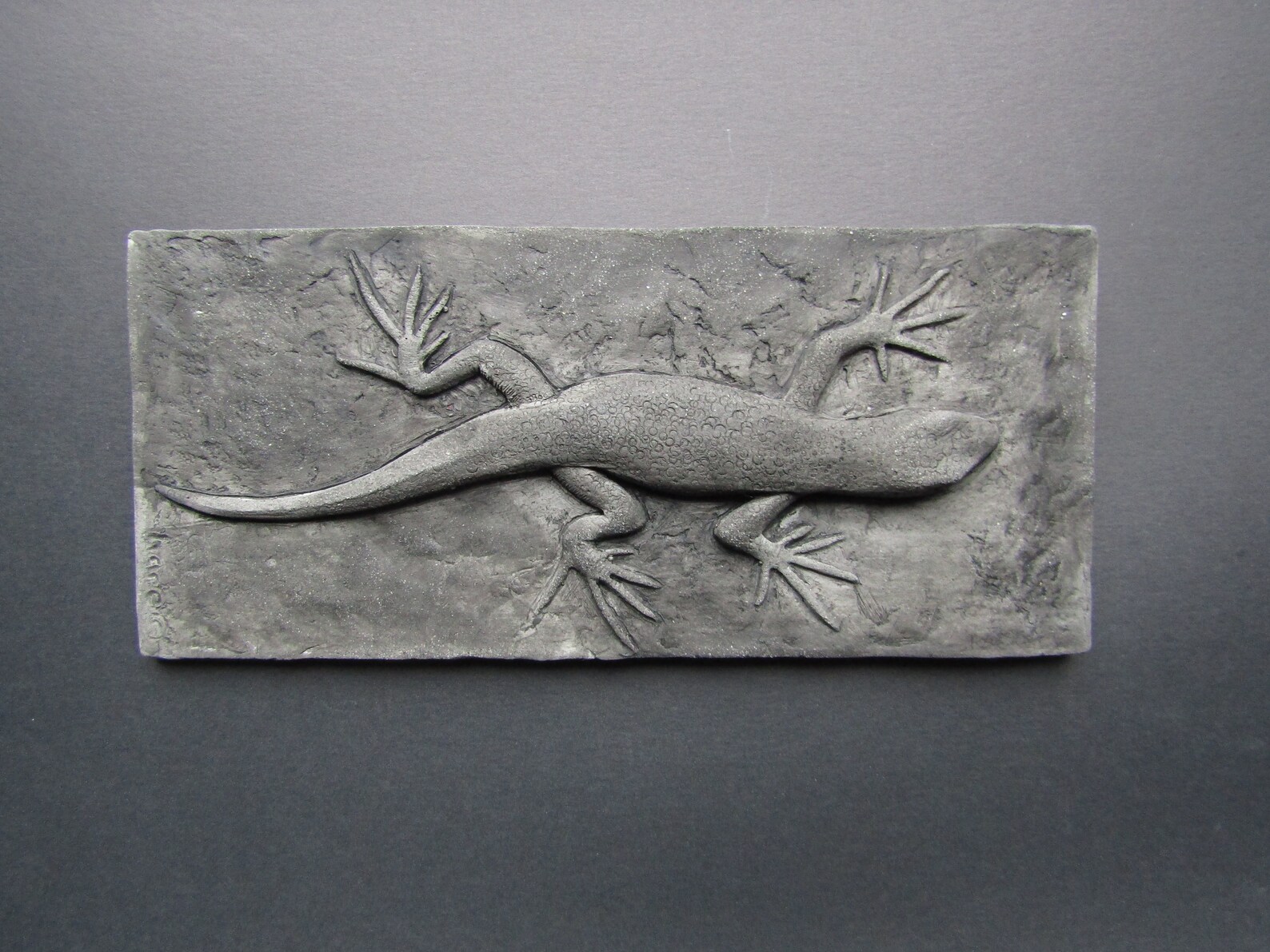 Lizard Concrete Accent Art Tile - Etsy
