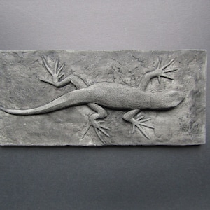 Lizard Concrete Accent Art Tile - Etsy