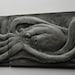 Octopus With Snail Concrete Relief Sculptured Hand Made Art Tile - Etsy