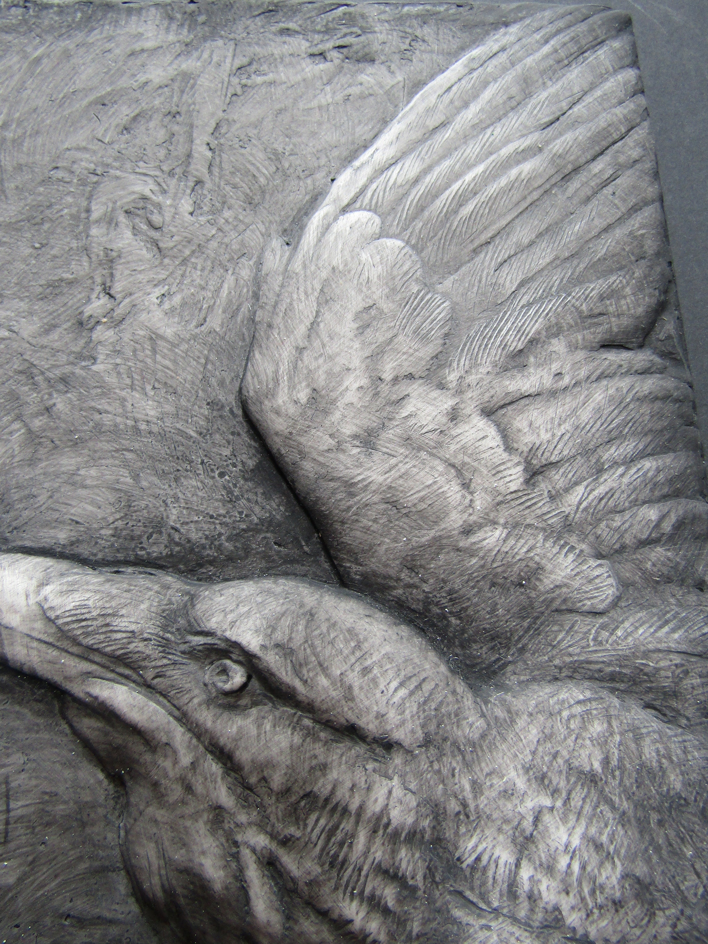 Raven in Flight Relief Sculpture Art Limited Edition | Etsy