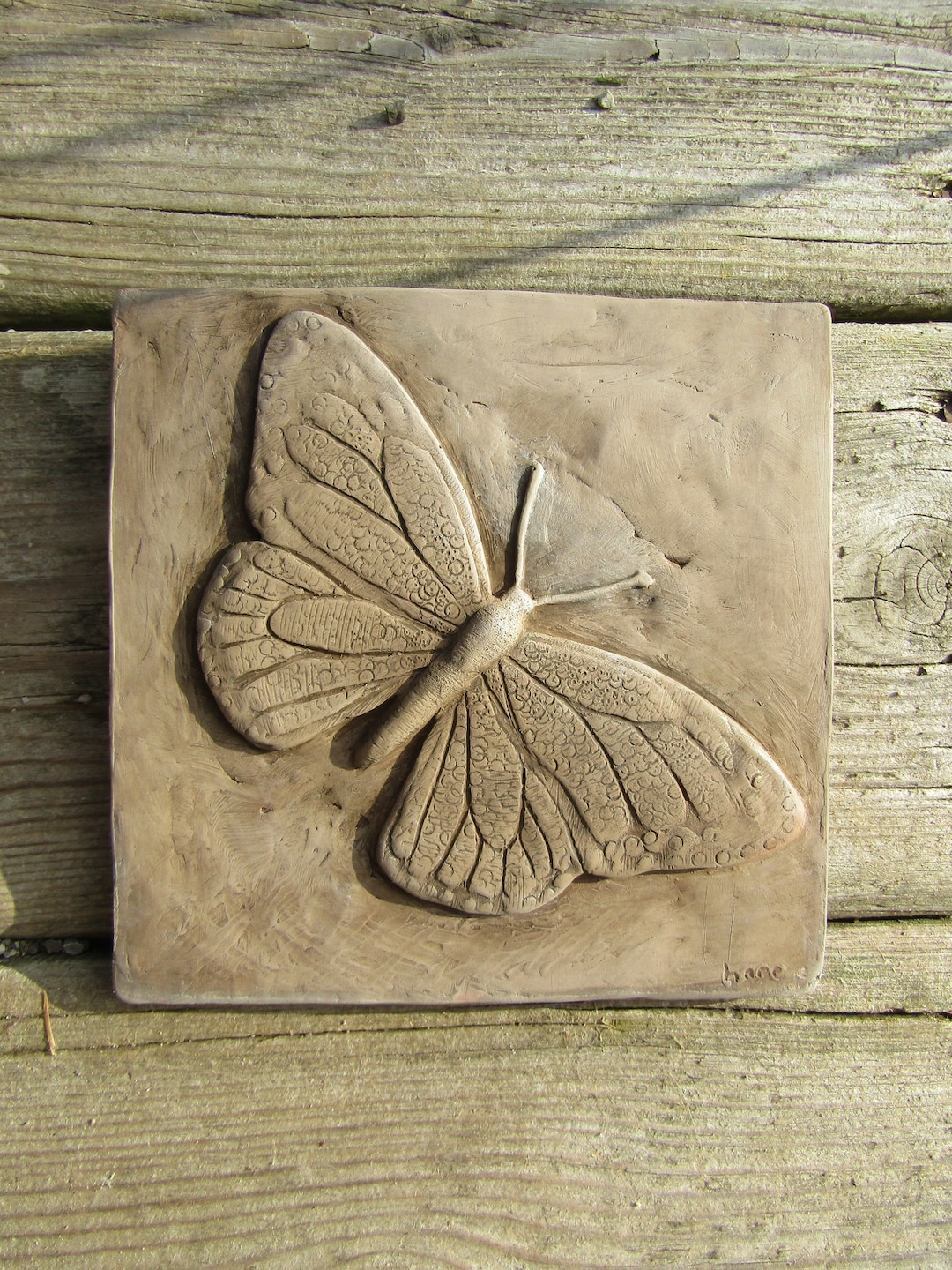 Monarch Butterfly 6 X 6 Inch Concrete Art Tile - Etsy