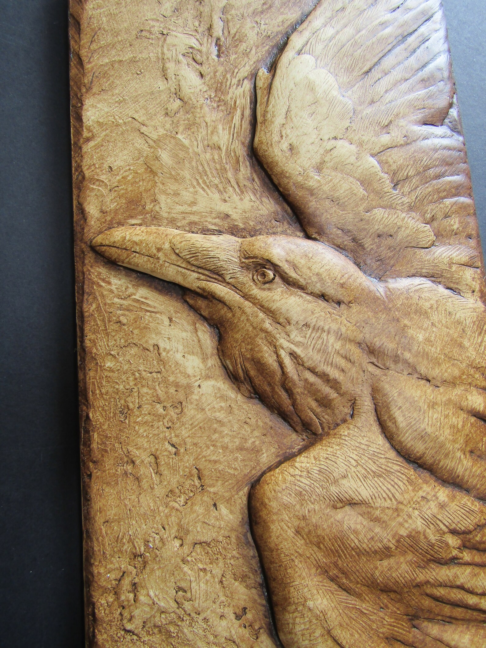 Raven in Flight Relief Sculpture Art Limited Edition | Etsy
