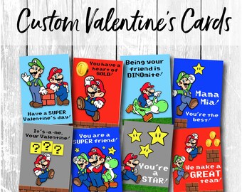 Mario valentine | Etsy