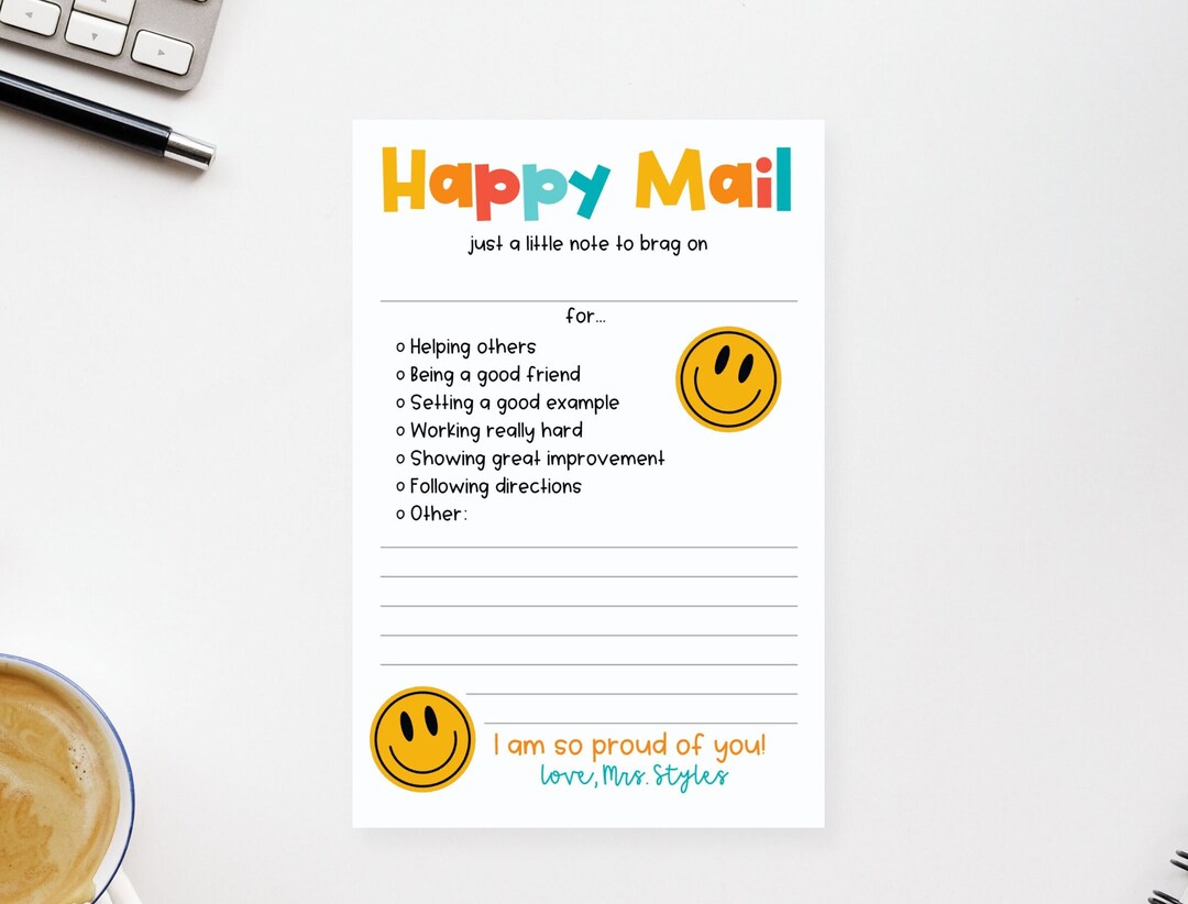 Positive Notes From Teacher. Positive Reinforcement Notes. EBIS PBIS ...