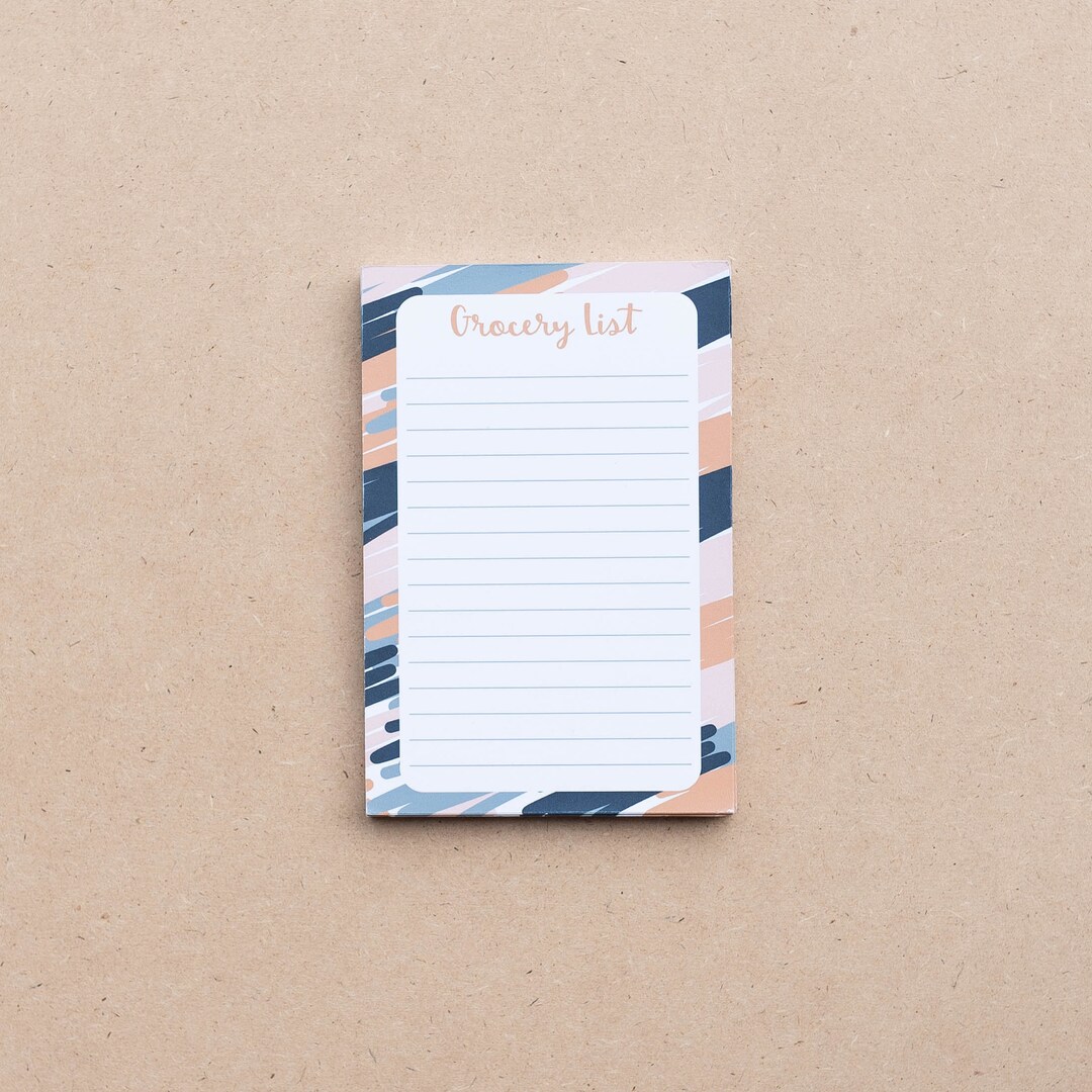 Grocery List Notepad. Modern Notepad. Mom Gift. Gift for Busy Parent ...