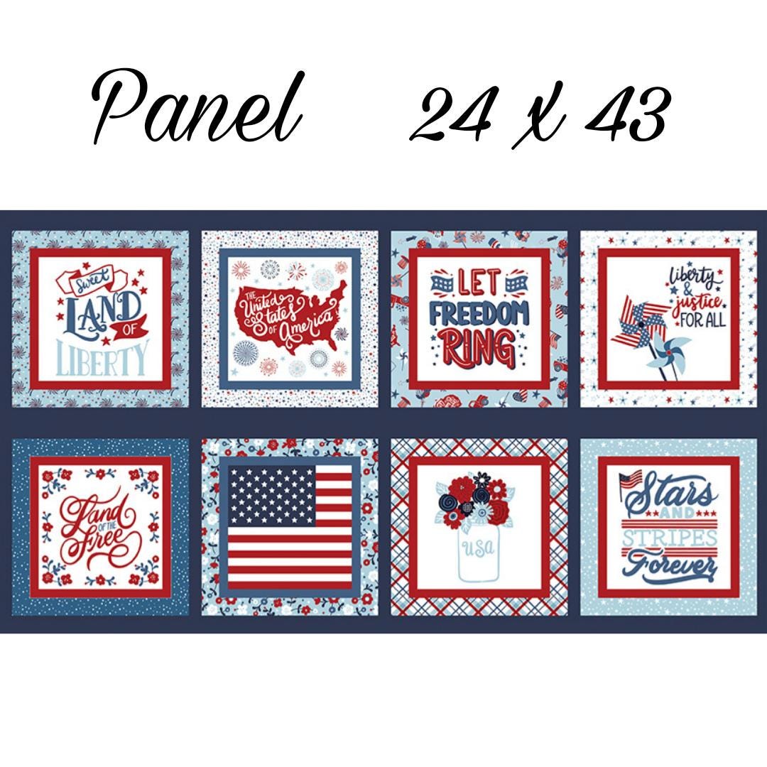 Stars & Stripes Forever P15717-PANEL *SINGLE Panel Cuts* Patchwork ...