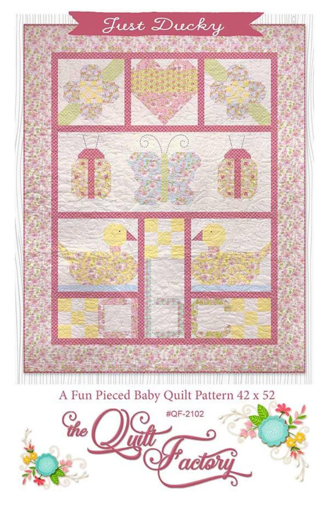 Just Ducky QF 2102 Pattern the Quilt Factory Finished Size 42" X 52 ...