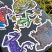 Frogs and Toads Sticker Sheet: Cottagecore Amphibian Vinyl Stickers (A6 ...