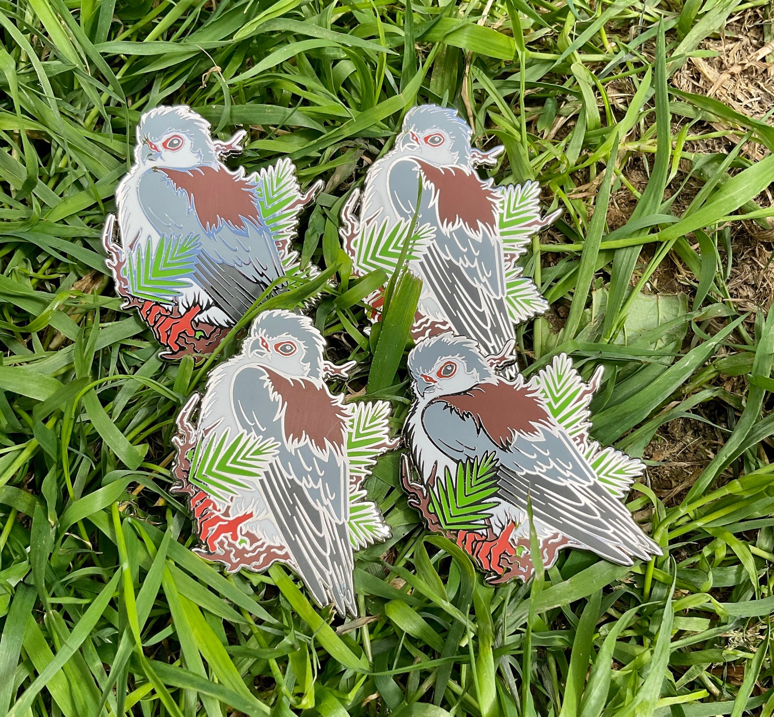 Pygmy Falcon Silver Hard Enamel Pin Badge - Etsy