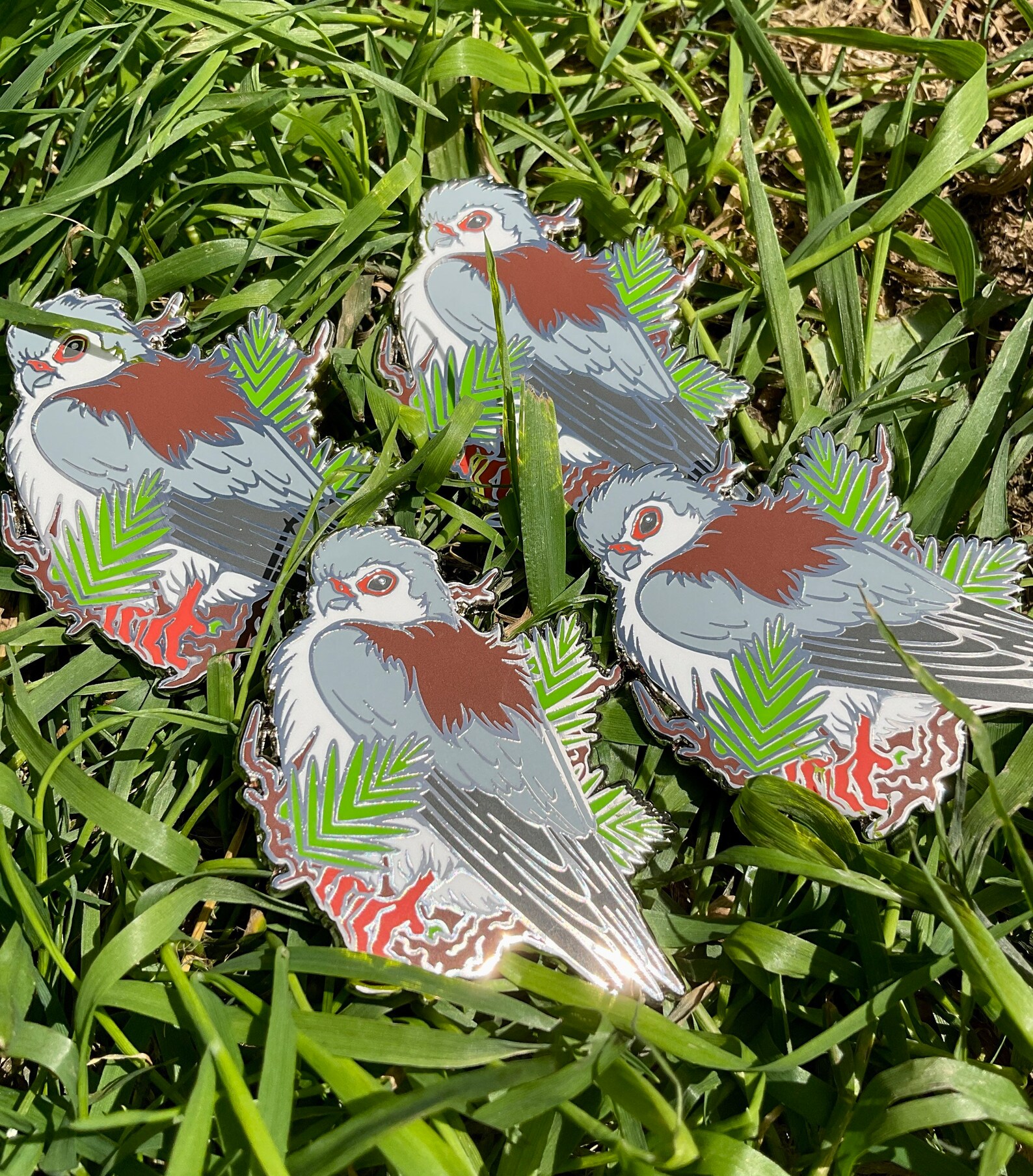 Pygmy Falcon Silver Hard Enamel Pin Badge - Etsy
