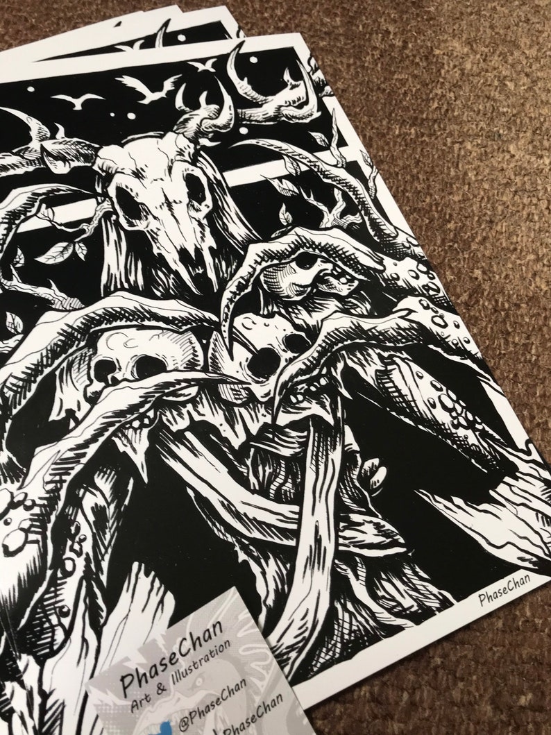 The Leshy Original A4 Art Print Leshen Witcher Dark - Etsy UK