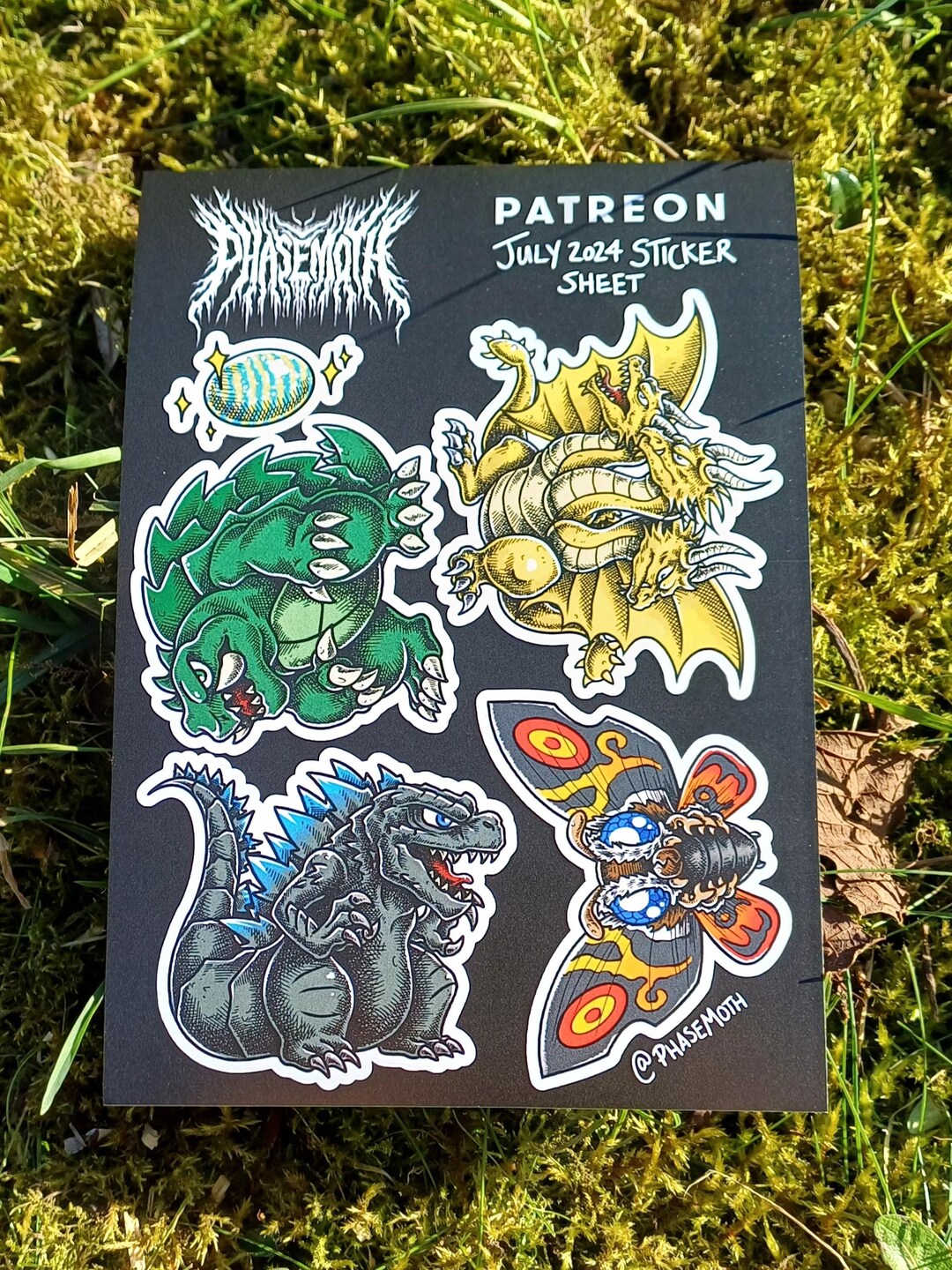 Chibi Kaiju Sticker Sheet, A6, Gothic, Horror, Journaling, Alternative ...