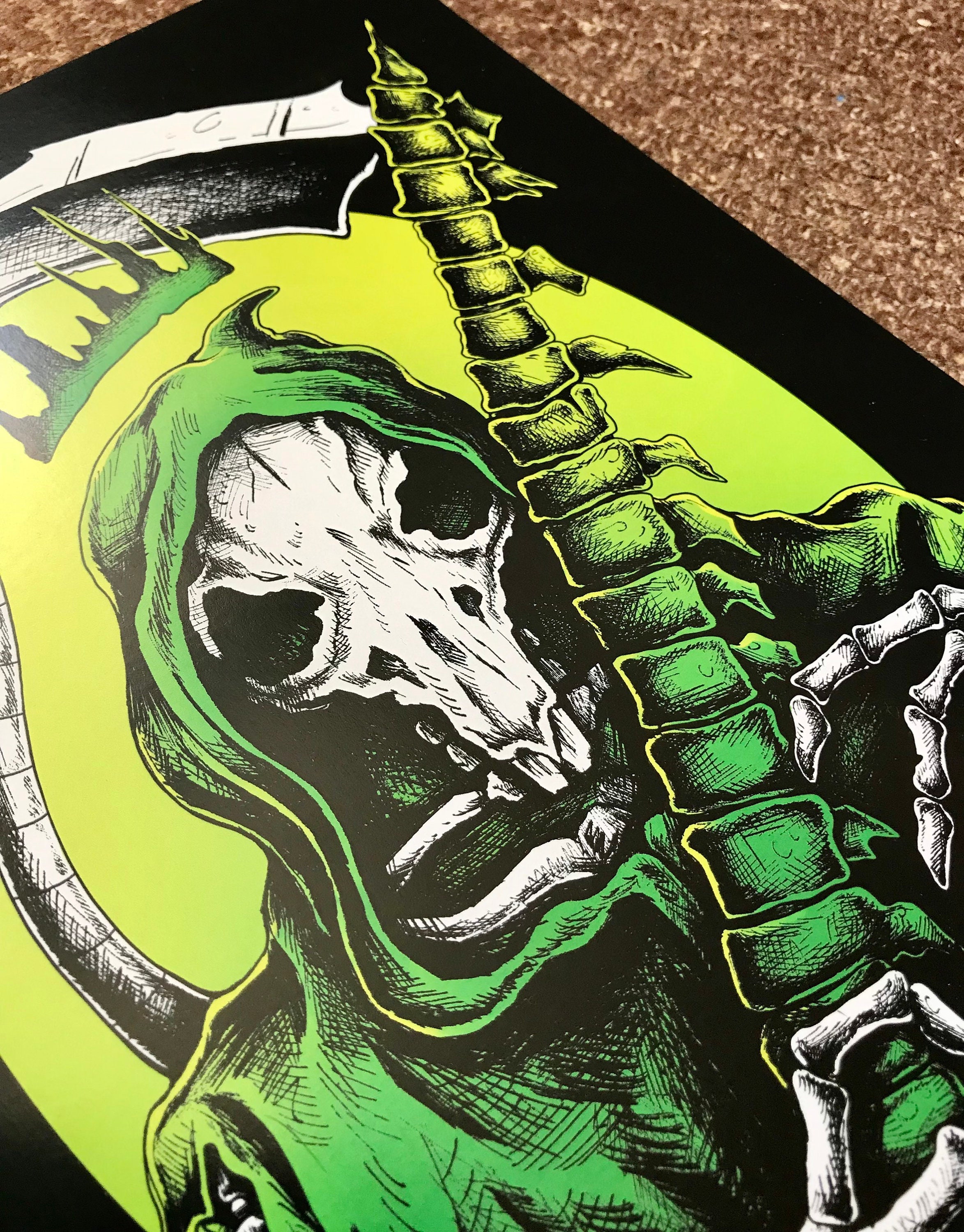 The Rat King Reaper Original Dark Fantasy Art Print | Etsy