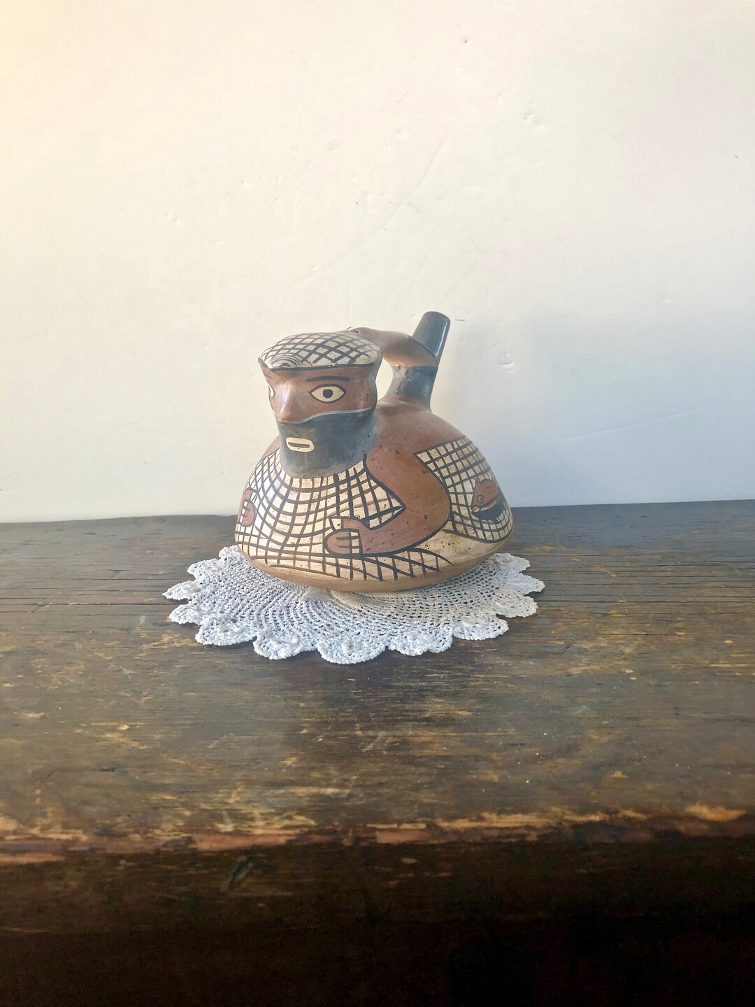 Buy Peruvian Man Clay Art Object Online in India - Etsy