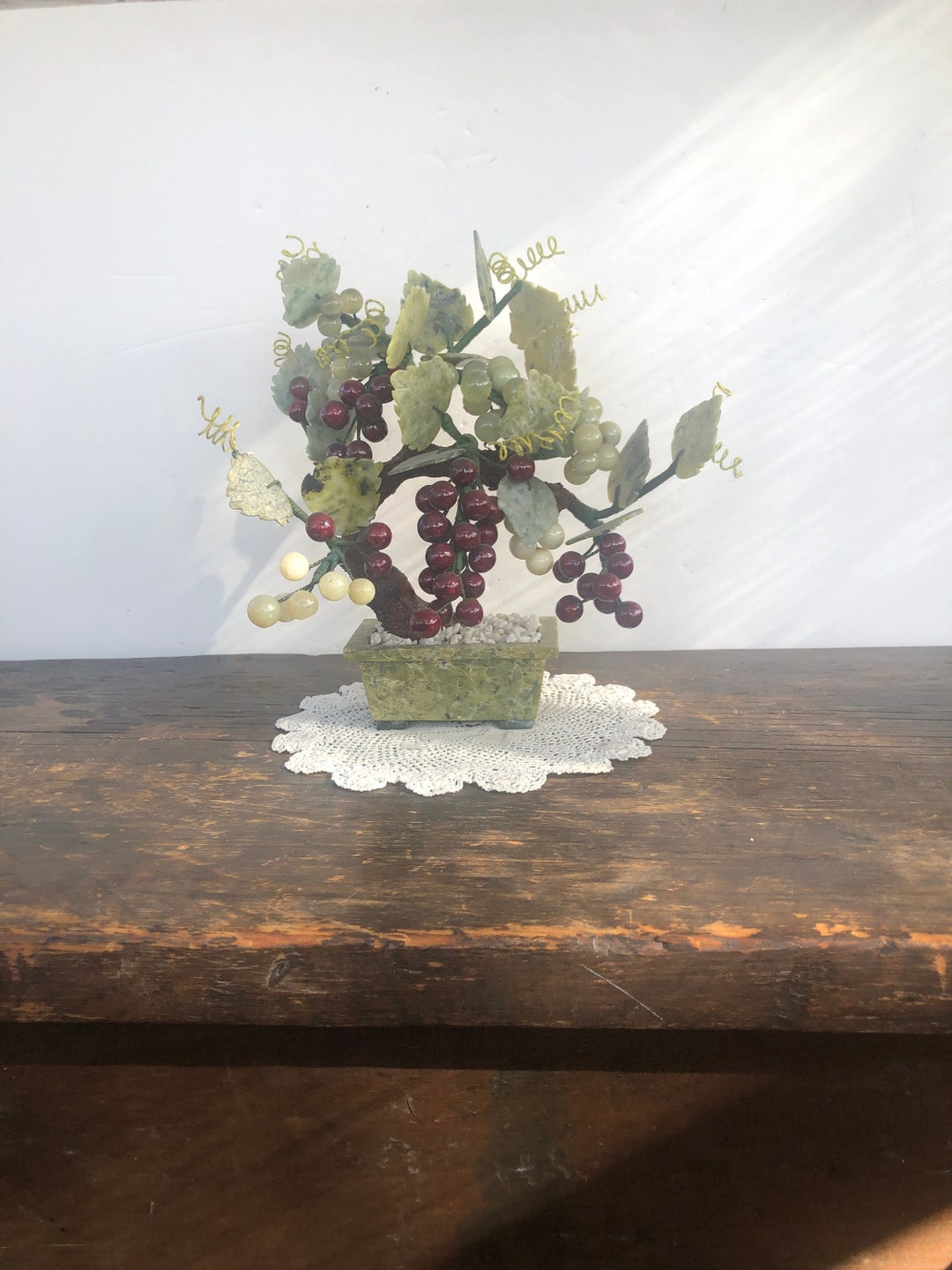 Sale Asian Stone Bonsai Tree Figurine - Etsy