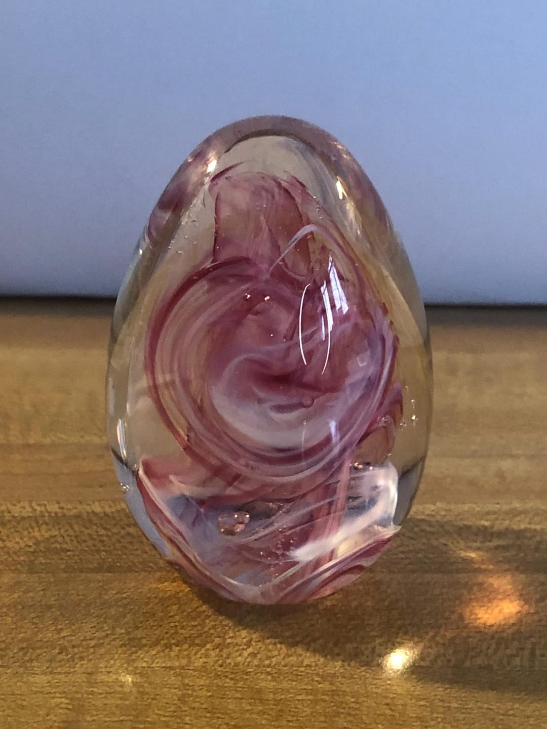 Vintage Signed Gibson Glass Paperweight - Etsy